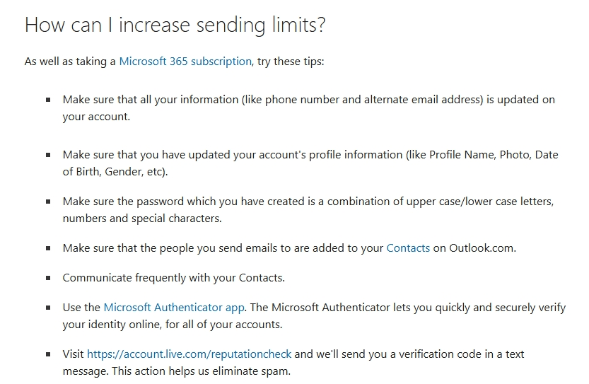 How to overcome the outlook daily email limit - Microsoft Q&A