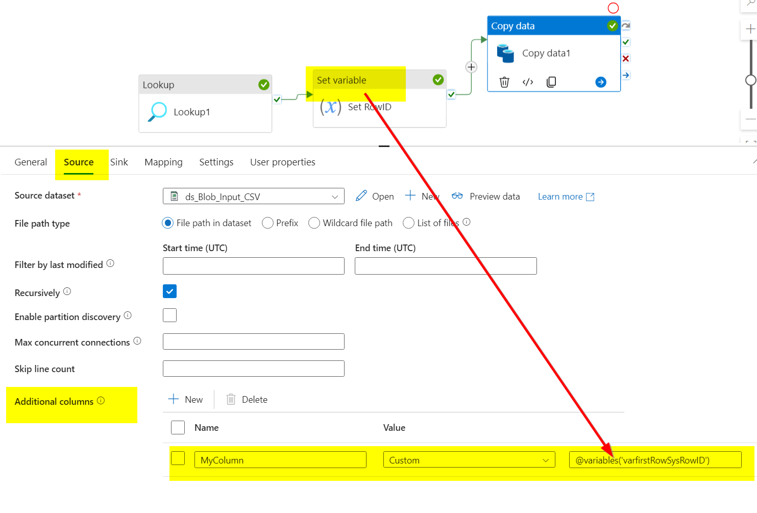 Synapse Pipelines Output Of Lookup Activity Microsoft Qanda 
