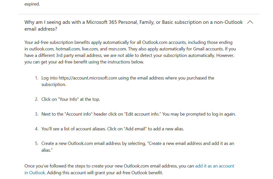 Ads on Outlook app? - Microsoft Q&A