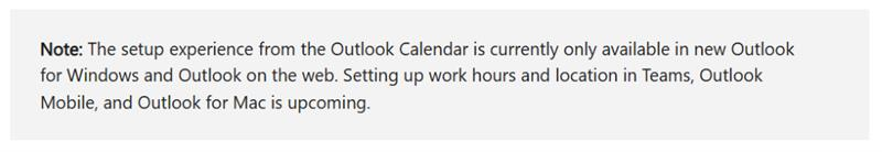 Set scheduled hours in outlook not showing on schedule assist - MAC ...