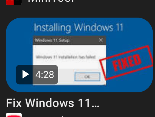 windows 11 failing to clean install - Microsoft Q&A