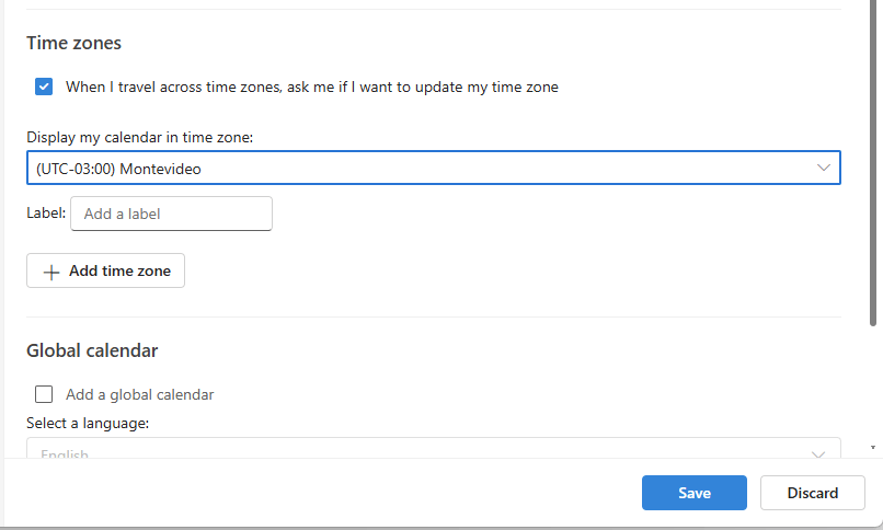 Change work hours time zone - Microsoft Q&A