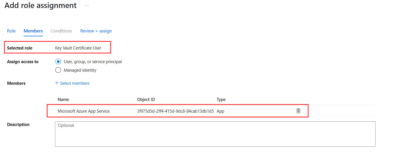 Unable to import .PFX certificate from Azure Key Vault into Azure App Service when using RBAC ...