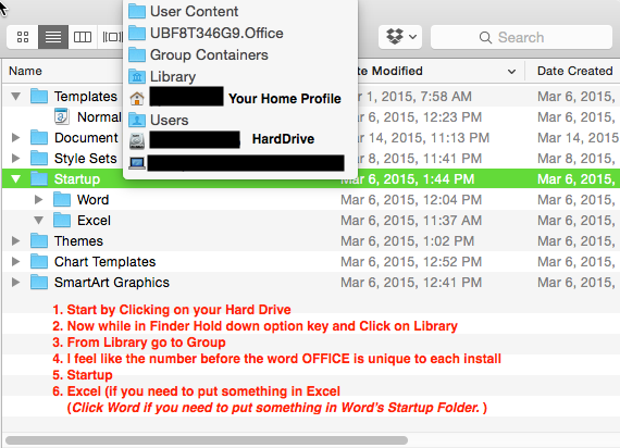 Excel Mac 365 preview: where is the xlstart folder and where should i ...