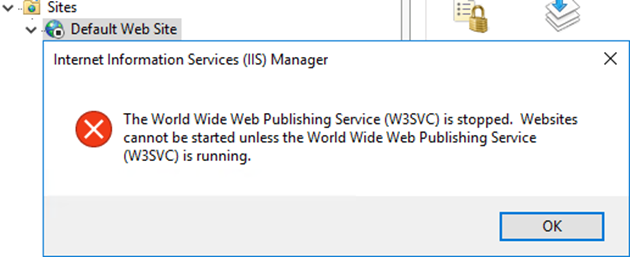 W3SVC service is stopped frequently on Win 2016 - Microsoft Q&A