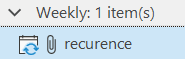 How can I display meeting recurrence start and end in Calendar search ...