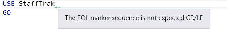 How to fix The EOL marker sequence is no expected CR/LF - Microsoft Q&A