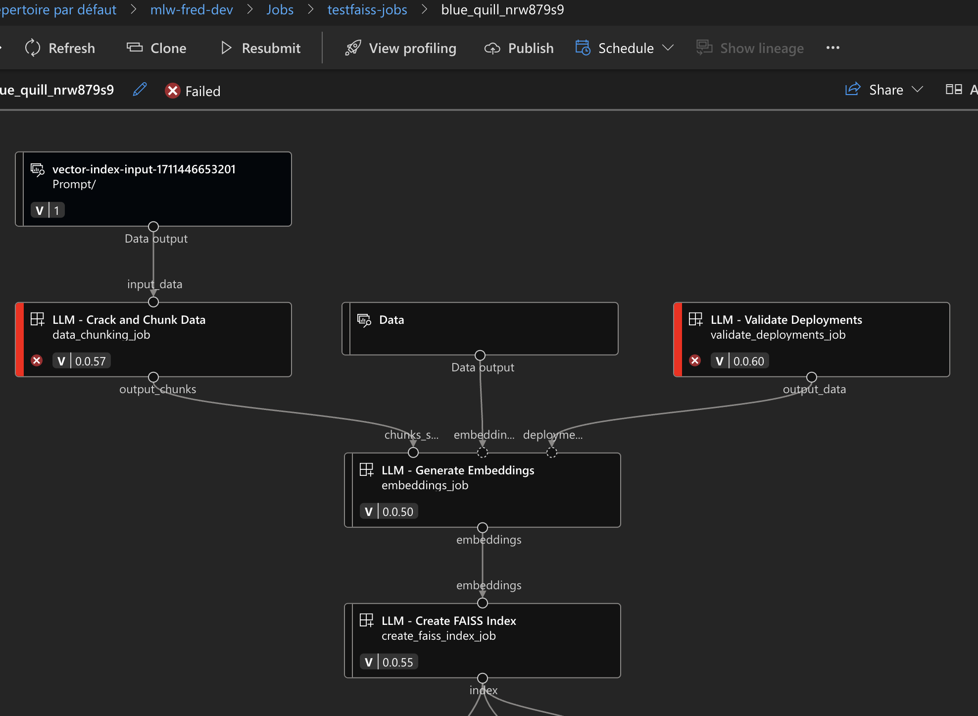 Azure Ml Prompt flow vector index error - Microsoft Q&A