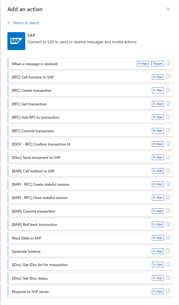 Is SAP built-in connector for Logic App Standard in General Availability ? - Microsoft Q&A