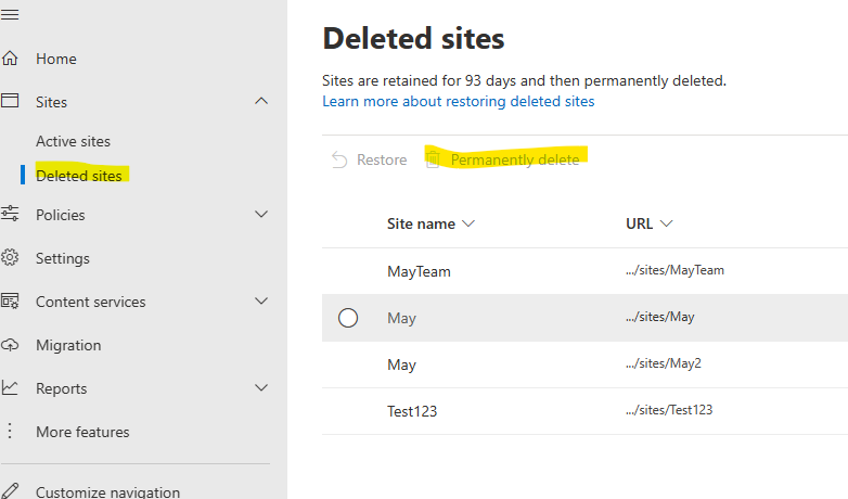 Unable to change SharePoint site address - Microsoft Q&A