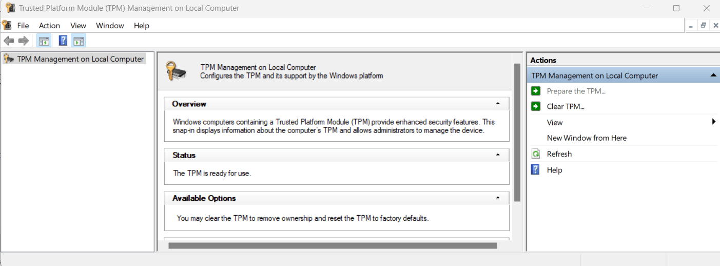 How can I get the TPM owner password from Windows? - Microsoft Q&A