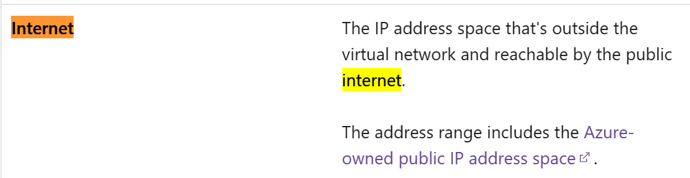 What azureportal service tag mean? - Microsoft Q&A