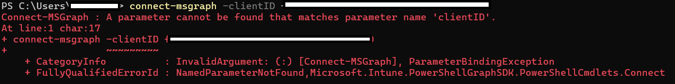 Unable to connect to Microsoft.Graph.Intune - Microsoft Q&A Unable to connect to Microsoft.Graph.Intune - Microsoft Q&A