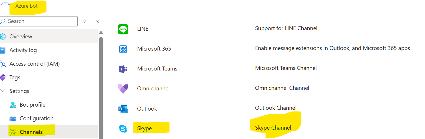 How to connect Skype channel to bot service? - Microsoft Q&A