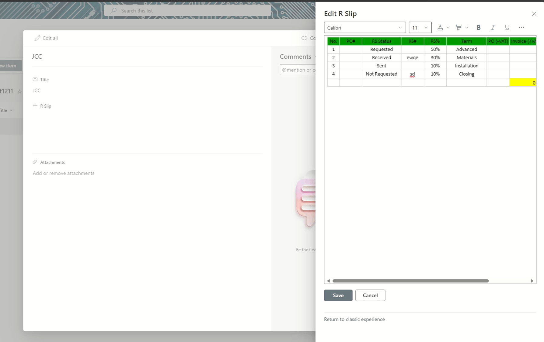 How to edit multi line text type column with enhanced rich text enabled ...