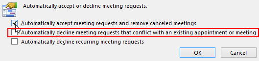 Automatic Acceptance/decline of meeting invite : add tentative response ...