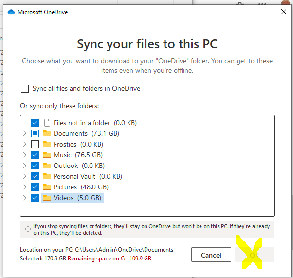 OneDrive folder/file selection in File Explorer not working - Microsoft Q&A
