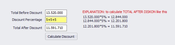 How to calculate multiple Discounts in a text box - Microsoft Q&A How to calculate multiple Discounts in a text box - Microsoft Q&A