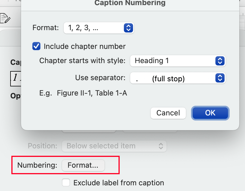 Questions about insert caption and insert Table of Figures - Microsoft Q&A