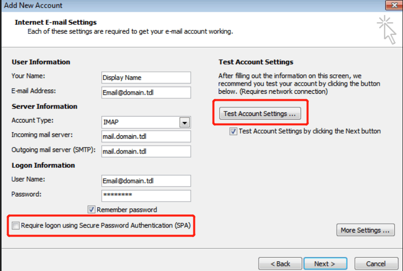Suddenlink email account not working completely in Outlook - Microsoft Q&A