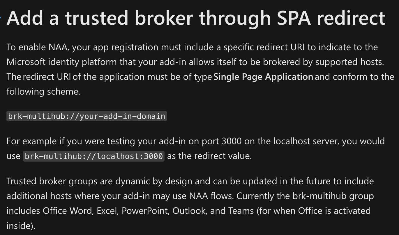 NAA: Will MSAL nested app authentication work with the Microsoft Authenticator app for Office ...