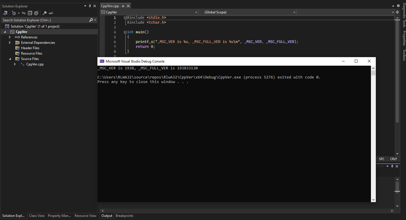 the macro '_MSC_VER': value mismatch the PlatformToolset seleced in visual studio 2022 ...