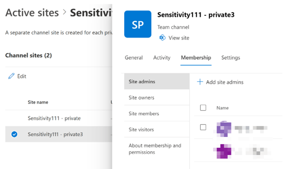SharePoint Permissions not Syncing with Private Channel Membership - Microsoft Q&A
