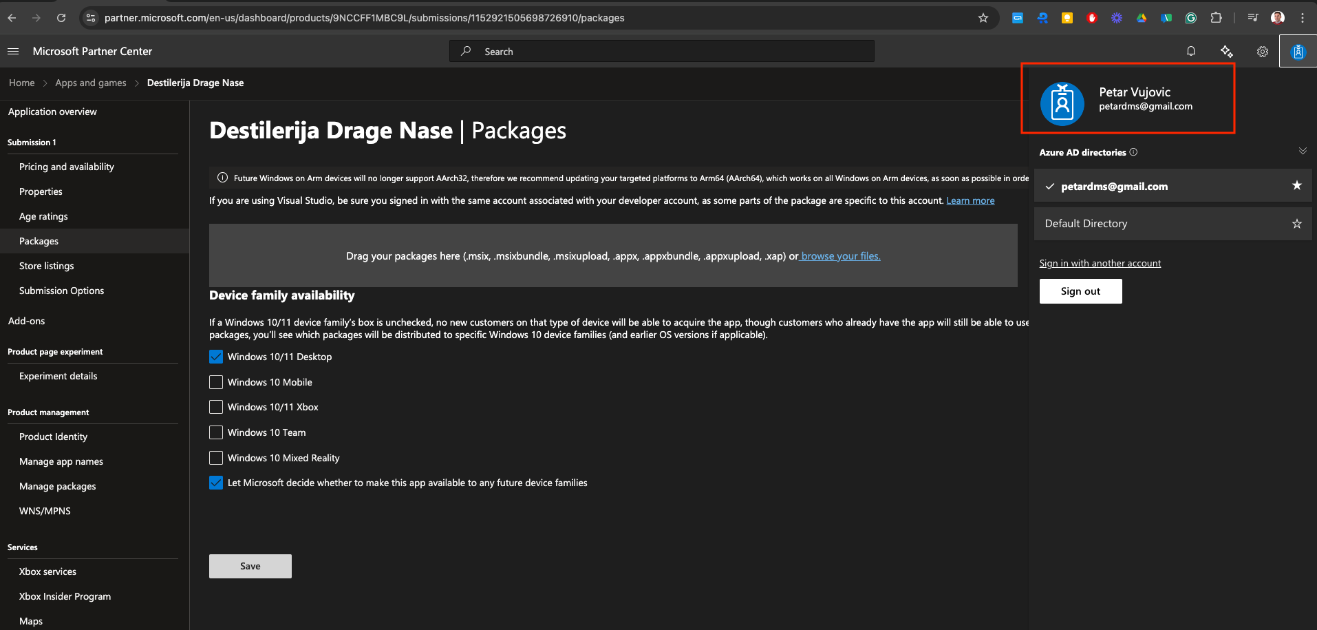 Unable to Create App Packages in VS 2022. - Microsoft Q&A