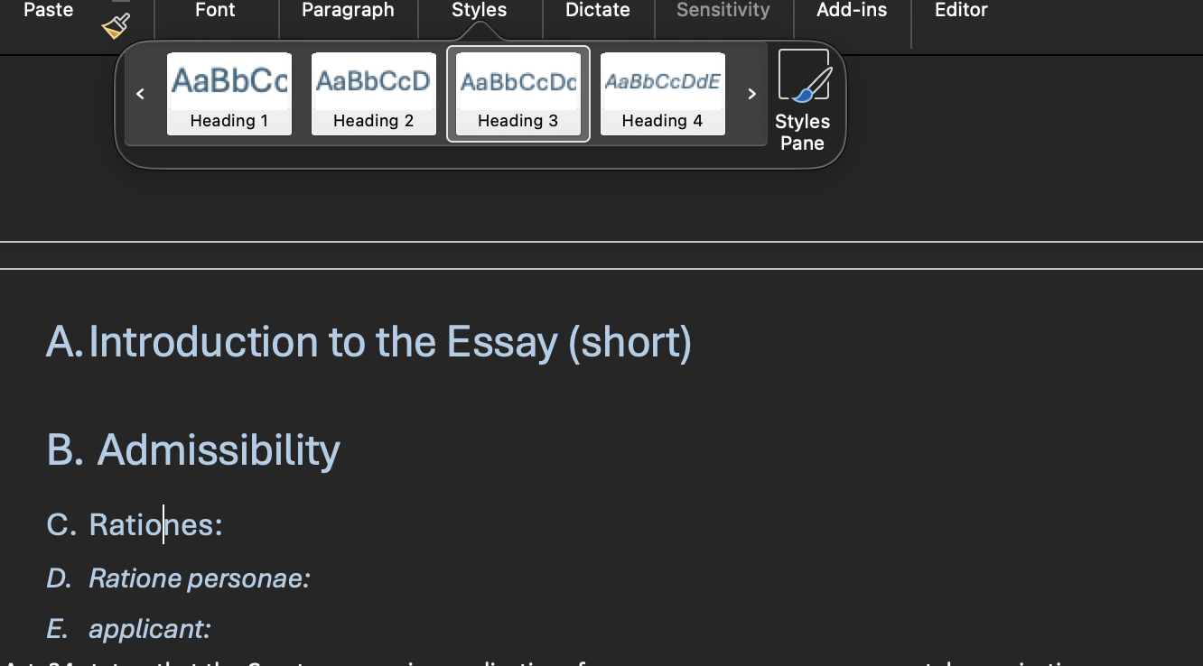Why am I not able to create a multi-level List on word? - Microsoft Q&A