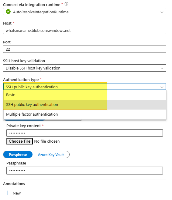 Connecting To Sftp Source In App Fabric Using Ssh Private Key Microsoft Qanda