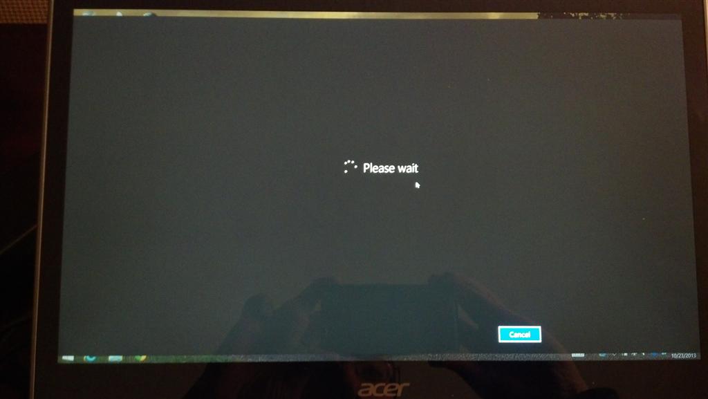Stuck on Black Please Wait Screen - Microsoft Q&A