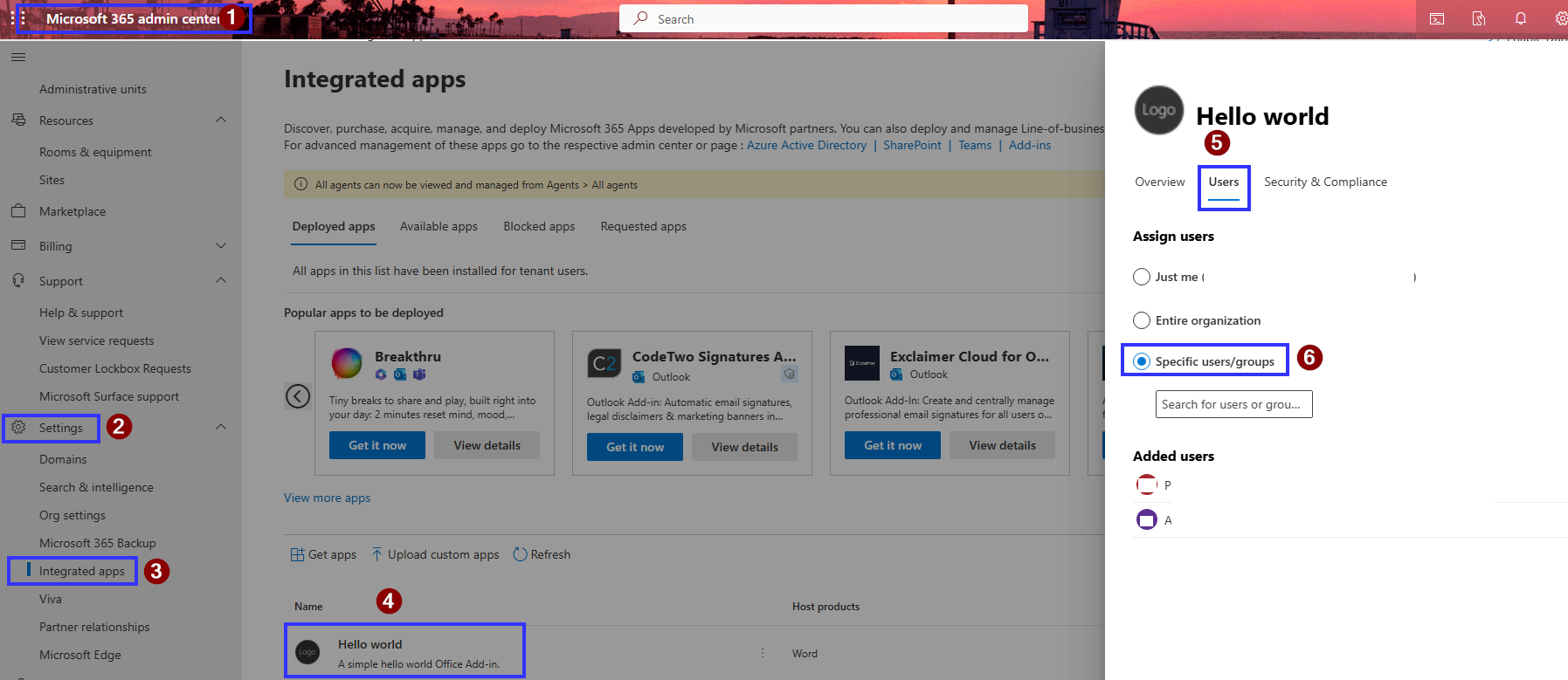 Unable to see newly added addin under "Manage addin" screen in MS word ...