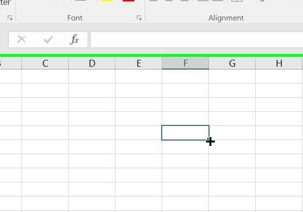 The cell border in Excel 365 is exceedingly thin; it is almost ...