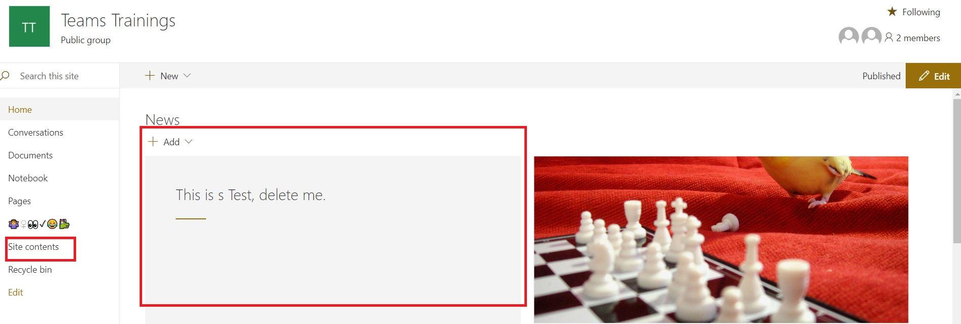 Deleting News posts in SharePoint - Microsoft Q&A