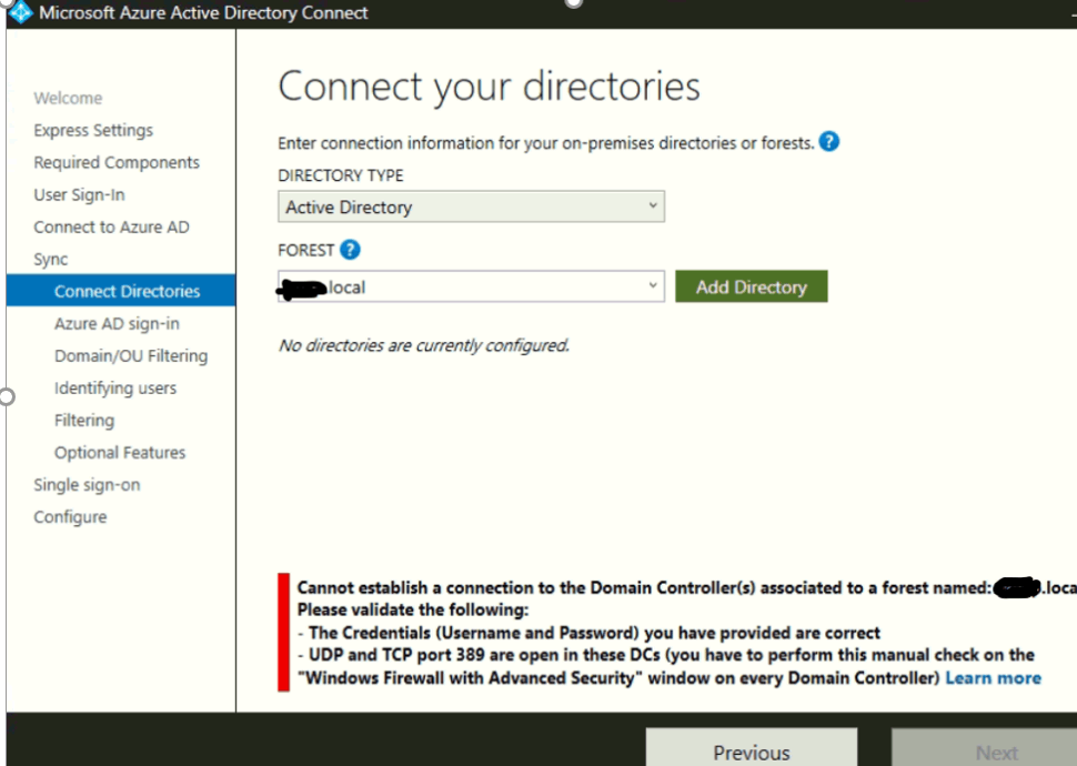 Azure AD Connect with Resource Forest - Microsoft Q&A