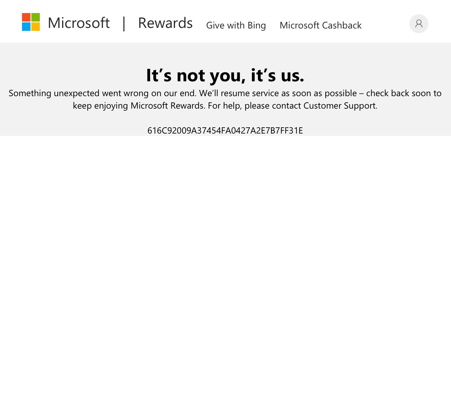 Microsoft rewards is not working even if I reload - Microsoft Q&A