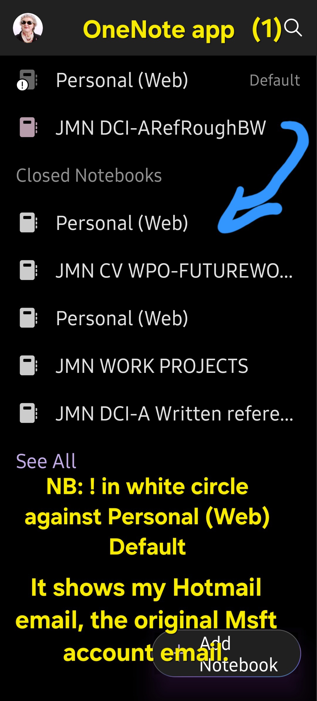 Send to OneNote: Choose a location - Microsoft Q&A