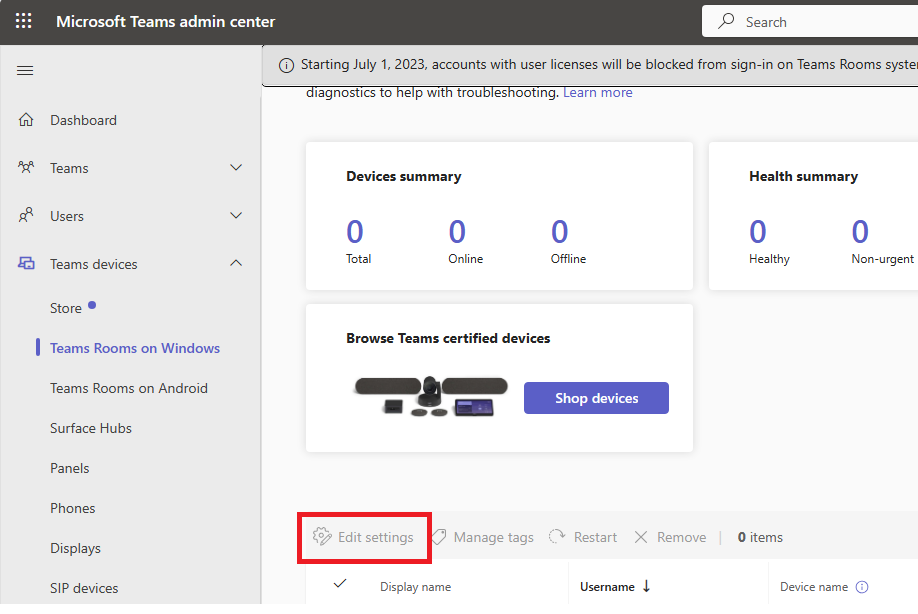 Teams Room System not displaying account name on the screens - Microsoft Q&A
