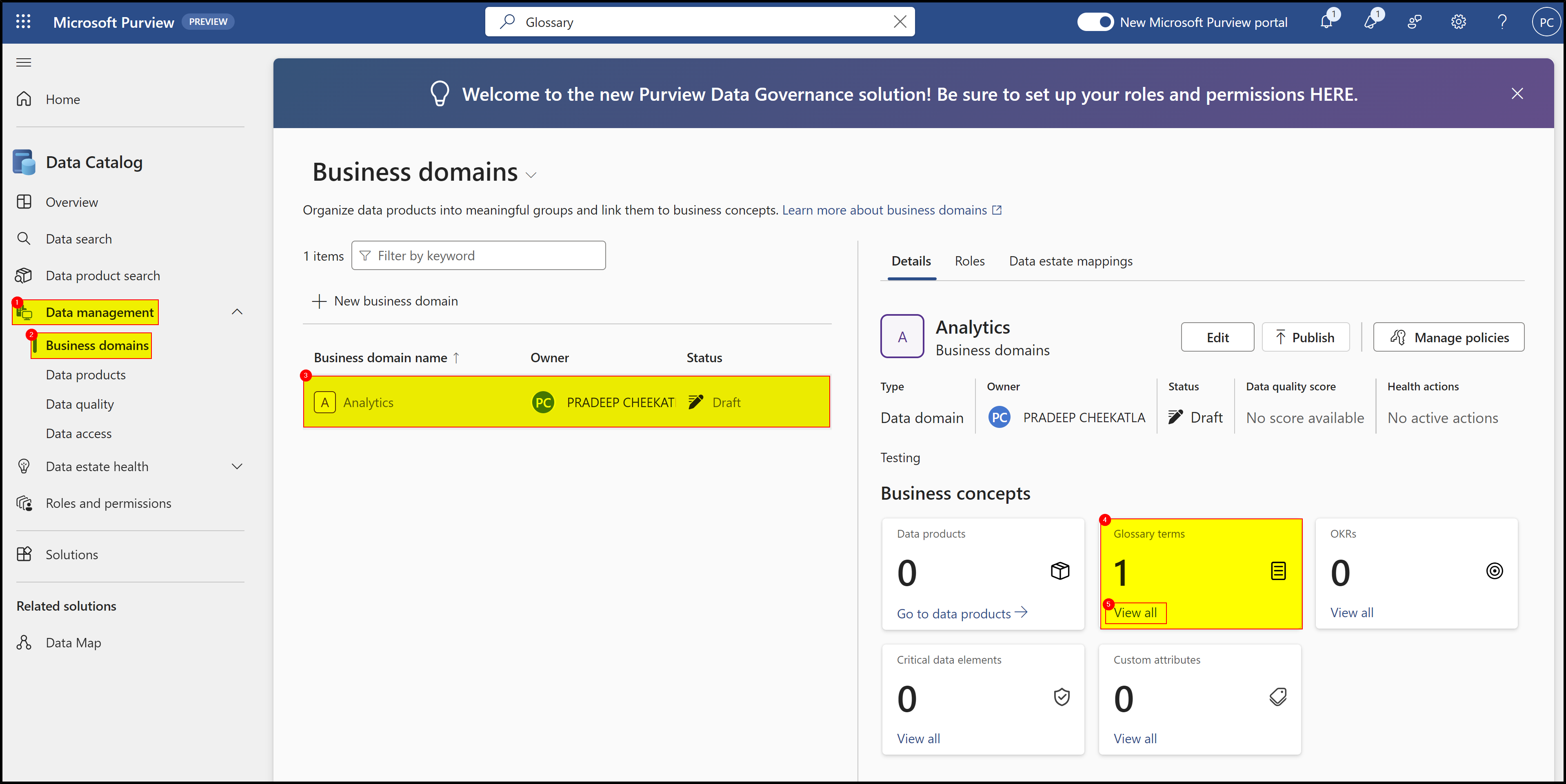 Microsoft Purview - Import Glossaries in new Microsoft Purview portal ...