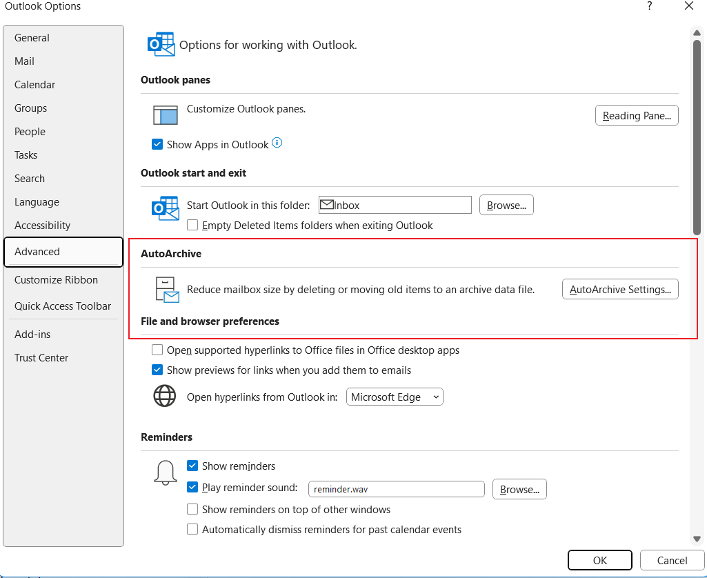 how to archive mail to onedrive - Microsoft Q&A