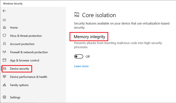 How to turn off integrity checks - Microsoft Q&A