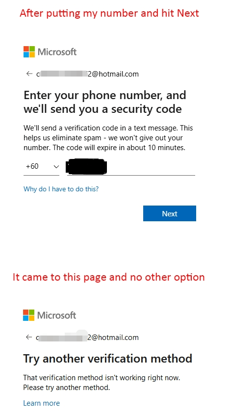 Account login problem - Microsoft Q&A