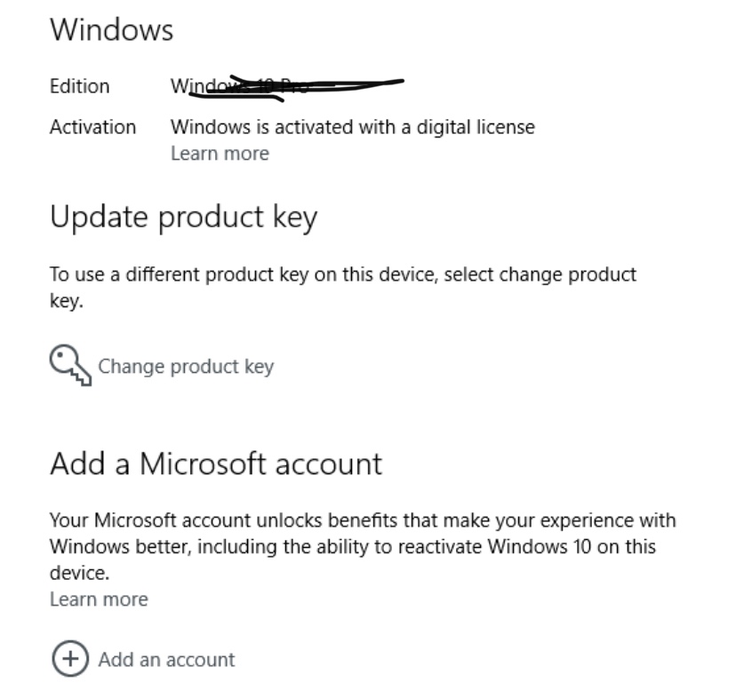 Windows 10 Activation after reinstalling - Microsoft Q&A