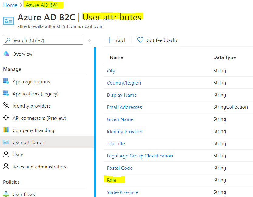 How To Add Authorization To Basic Aadb2c Web App Microsoft Qanda 0794