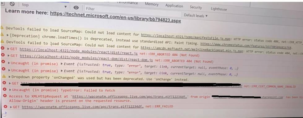Err Cert Common Name Invalid Issue While Accessing My Custom Api From Spfx Microsoft Qanda
