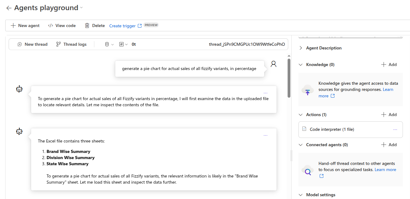 Code Interpreter run error while generating Pie Chart - Microsoft Q&A