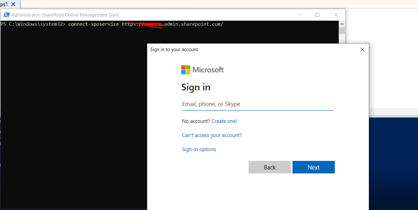 sharepoint online connection error - Microsoft Q&A
