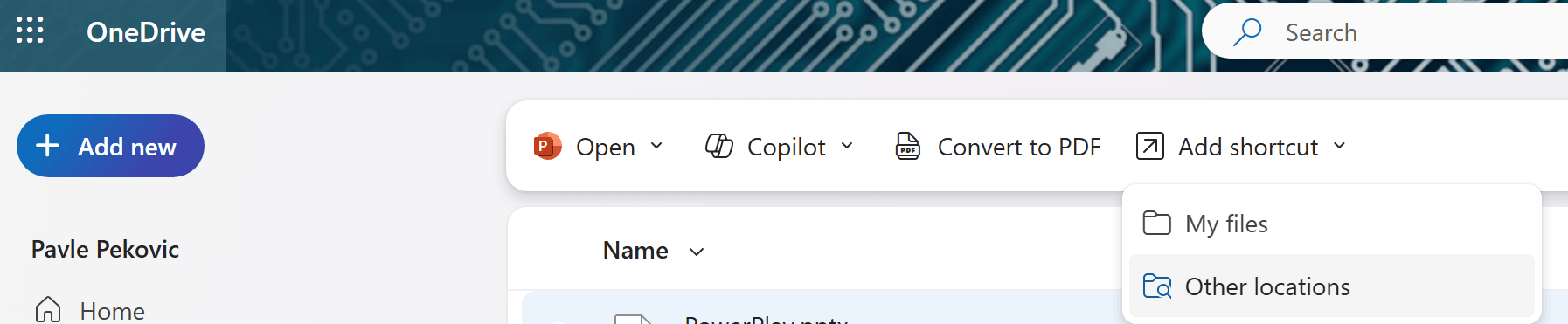 How to add shared file to my Onedrive folders? - Microsoft Q&A