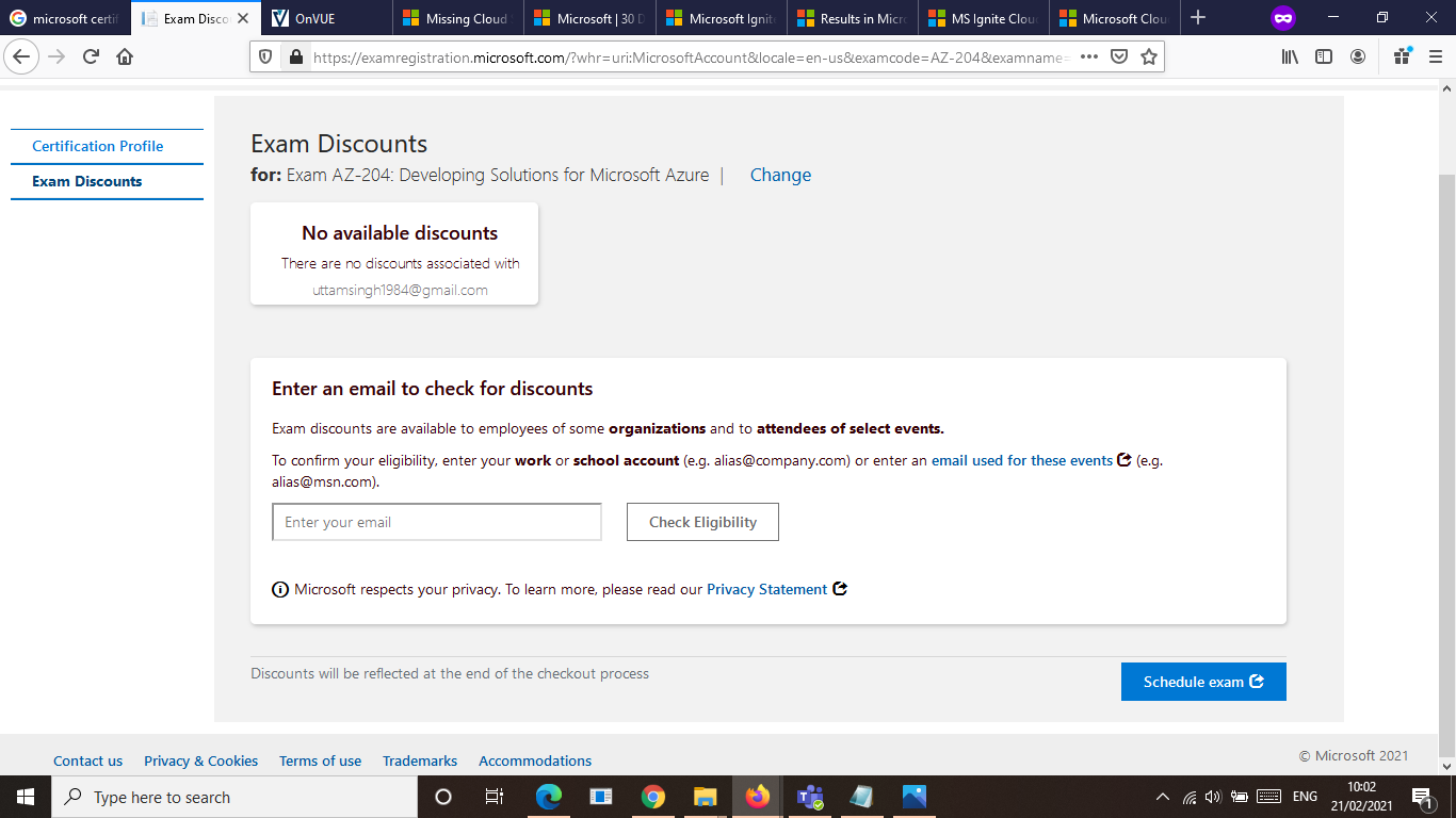 Missing Cloud Skills Challenge free exam voucher now which was going to ...