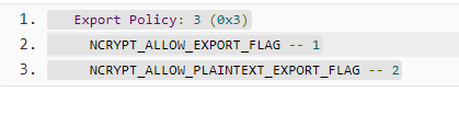 NCRYPT_ALLOW_PLAINTEXT_EXPORT_FLAG always removed during certificate ...